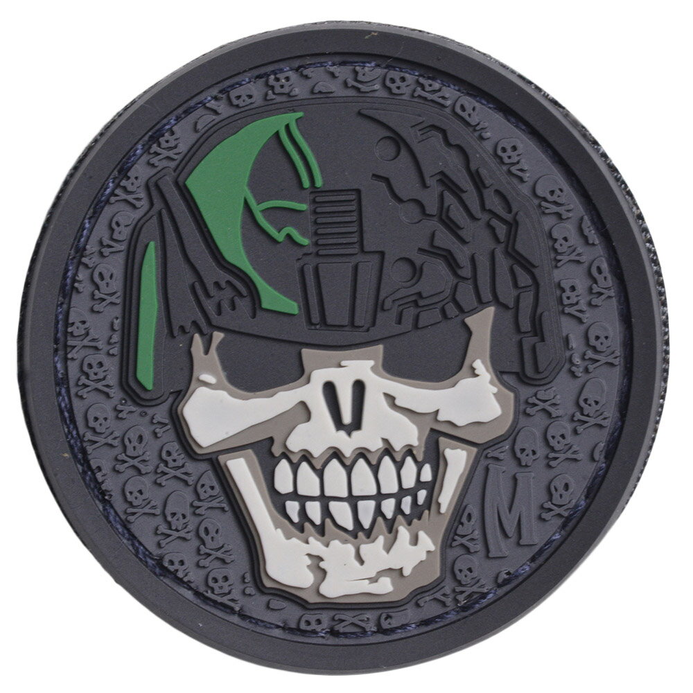 マックスペディション ミリタリーパッチ戦闘用ヘルメットを被ったドクロがデザインされたミリタリーパッチMAXPEDITION(マックスペディション)のドクロが特徴的なミリタリーパッチ、Soldier Skull(ソルジャー スカル)。中央にタ...