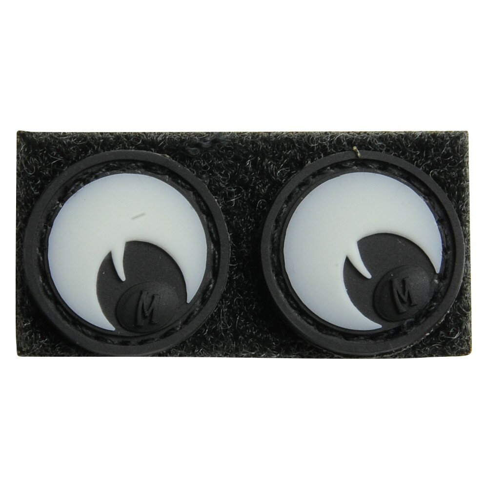 マックスペディション ワッペン動かせる目玉が最大の特徴の「動眼」パッチ左右の目玉をそれぞれ自由自在に角度を変えて表情を作って楽しめる、MAXPEDITION(マックスペディション)のミリタリーパッチ、Googly Eyes Morale P...