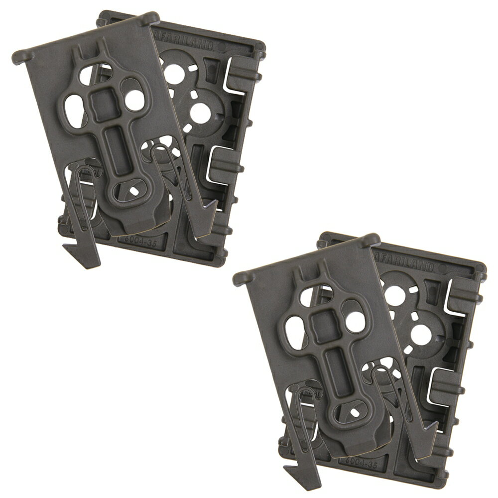 サファリランド ELS-KIT素早い換装を可能にするアタッチメントが2組入ったキットSafariland社製の、ELS 34ロッキングフォークとELS 35レシーバープレートがセットになった「ELS EQ ロッキング システム キット」です...