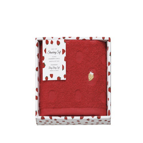 ●紙袋のご用意はできません。●ギフト商品のため納品書は同梱されません。●ご注文者様宛以外へ発送の場合、お届け先様の転居・住所不明・長期不在などが発生した際は商品をご依頼主様へ転送させていただきます。ホワイトとレッドのカラーに苺のワンポイント...