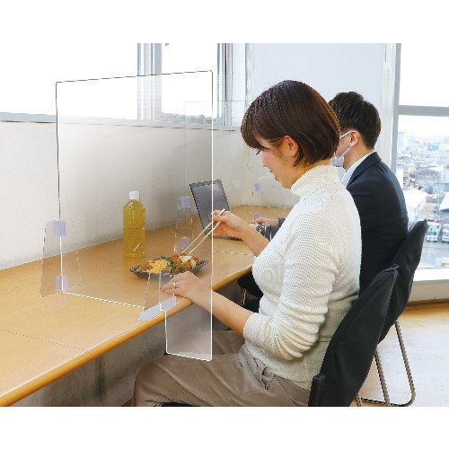 丸・角タイプの机の間仕切りにも使える■600×450×150mm