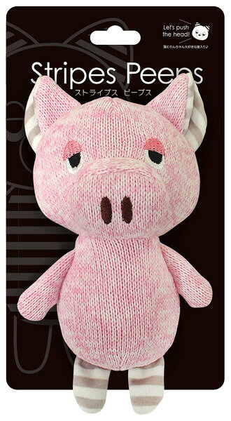 ・ストライプ柄のかわいいぬいぐるみです。 ・お腹に笛入りで噛むと音が鳴ります。 【材質】 ポリエステル、EVA 【本体サイズ】 110×79×160mm 【保管方法】 直射日光・高温多湿の場所を避け、幼児やペットの手の届かない所で保管してく...