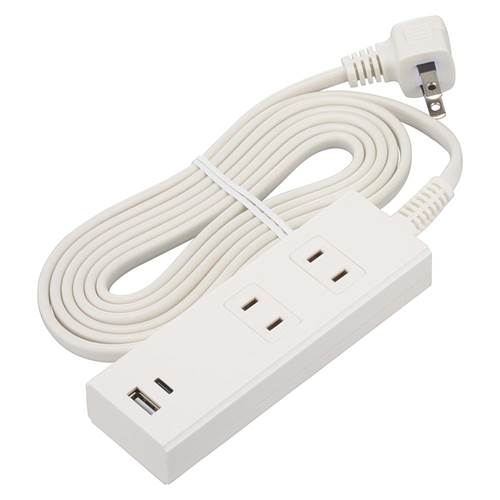 特　徴●USB Type-CはPD（Power Delivery）対応、最大18Wで急速充電●USB差込口はType-C×1、Type-A×1●TypeA+TypeC両方使用時、合計3.4A出力●AC差込口は2口、出力合計1400Wまで●コ...