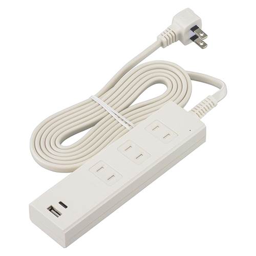 特　徴●雷軽減素子内蔵で落雷時のダメージ軽減●USB Type-CはPD（Power Delivery）対応、最大18Wで急速充電●USB差込口はType-C×1、Type-A×1●TypeA+TypeC両方使用時、合計3.4A出力●AC差...