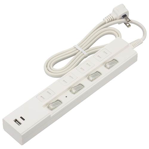特　徴●雷軽減素子内蔵で落雷時のダメージ軽減●USB Type-CはPD（Power Delivery）対応、最大18Wで急速充電●USB差込口はType-C×1、Type-A×1●TypeA+TypeC両方使用時、合計3.4A出力●AC差...