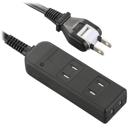 特　徴●雷軽減素子内蔵で落雷時のダメージ軽減●本体まるごと熱に強いPBT樹脂使用●導線の二重被ふくでコードの強度を向上●ホコリシャッターでホコリ侵入・感電事故防止●本体カラーはブラック仕　様■ コンセント：3個口■ プラグ形状：フリープラグ...