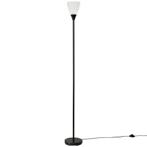 特　徴●お部屋の雰囲気づくりに●電球別売（適応電球サイズは口金E26）●カラーはブラック仕　様■スイッチ：フットスイッチ（ON/OFF）■材質：本体…スチール、シェード…プラスチック■本体サイズ：（約）幅210×高さ1620×奥行210mm...
