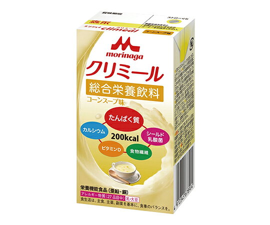 1本当たり200kcal、たんぱく質7.5g、乳酸菌100億個配合、食欲のないときもずっと飲める高栄養飲料です。コーンスープ味入数：1箱（24パック入）成分：1本125mL（200kcal）、亜鉛・銅アレルギー：牛乳・大豆由来成分※1日当た...