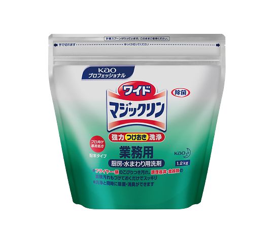 落としにくいこびりつき汚れや焦げつき汚れ、すき間や蓄積汚れまで、つけておくだけで汚れを浮かせて落とします。洗浄と同時に除菌・消臭ができます。内容量（kg）：1.2成分：界面活性剤（6％、ポリオキシエチレンアルキルエーテル）、発泡剤（過炭酸ナ...