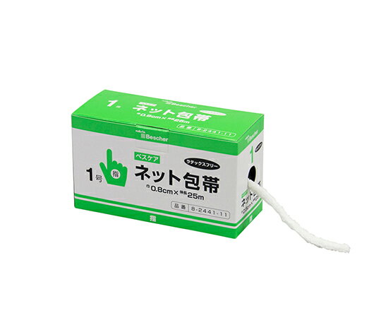 ロールの長さは25m（伸長時）と経済的です。どの部分にはさみを入れてもほつれにくい網目です。チューブ状で必要な長さにカットできるので、スピーディーな処置が行えます。天然ゴム不使用のネット包帯です。幅×長さ（伸縮時）：8mm×25m用途：指入...