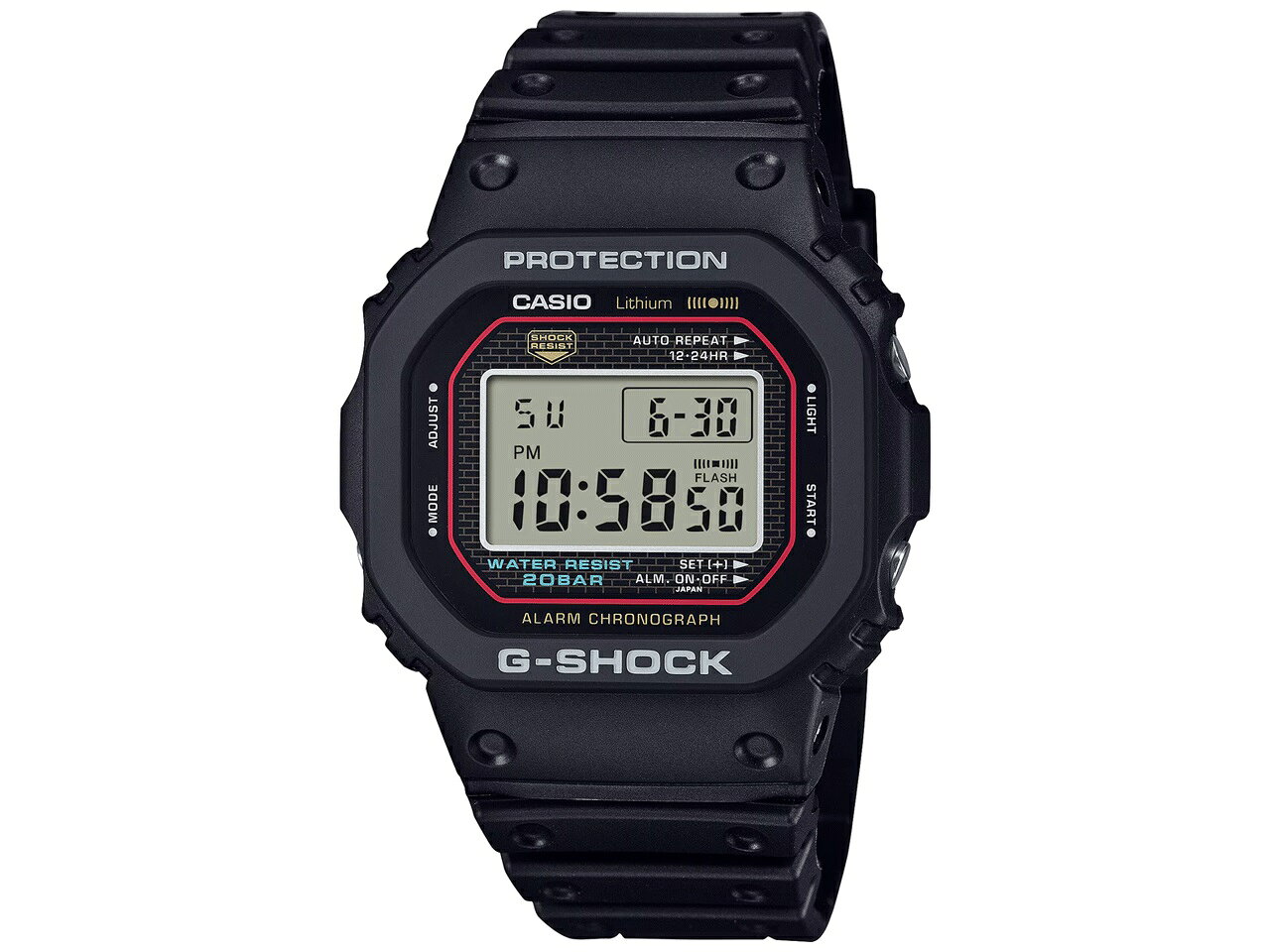 CASIO G-SHOCK 初代復刻モデル DW-5000R-1AJF 初代G-SHOC復刻モデル ブランドの進化と継承を象徴する「初代G-SHOCK 復刻モデル」です。オリジナルモデルに込められた意志や未来への期待を具現化した意匠を、現在...