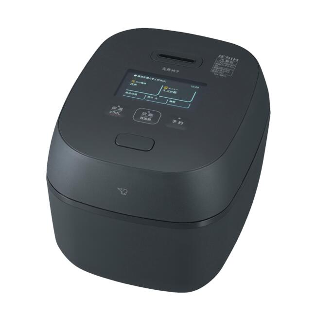 象印 ZOJIRUSHI 圧力IH炊飯器 炎舞炊き 5.5合炊き NX-AB10-BZ [黒] 象印の最高級炊飯ジャー「炎舞炊き」の最上位モデルは熟練の技が息づくこだわりの日本製。 ●象印独自の炊き方「3DローテーションIH」×象印史上最高...