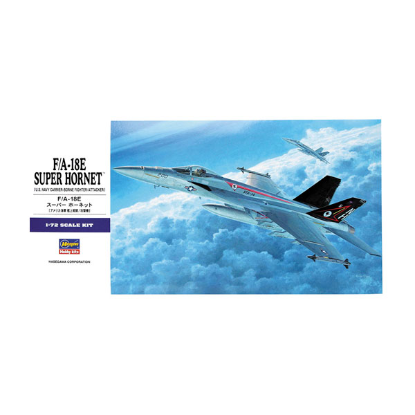 発売予定日発売中！メーカーハセガワ登場作品---商品詳細F/A-18E スーパーホーネットはアメリカ海軍の最新鋭ジェット戦闘/攻撃機です。本機はF/A-18Cをベースとし、大幅なアップグレードが図られています。外観の特徴としては、機体の大型...