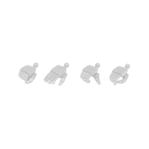 発売予定日2026年2月⇒4月予定に延期となりましたメーカーWAVE登場作品---商品詳細適度なディテールで、汎用性の高い角指タイプ13〜15cmのロボットモデルのディテールアップに役立つ組立式のハンドパーツ。シンプルながら適度なディテール...