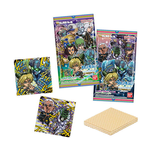 発売予定日2026年5月予定メーカーバンダイ登場作品ジョジョの奇妙な冒険商品詳細シールコレクション『にふぉるめーしょん』ジョジョの第8弾が登場！第8弾「ストーンオーシャン」は、空条徐倫、E・コステロ、F・Fなどの人気キャラクターをはじめ全3...