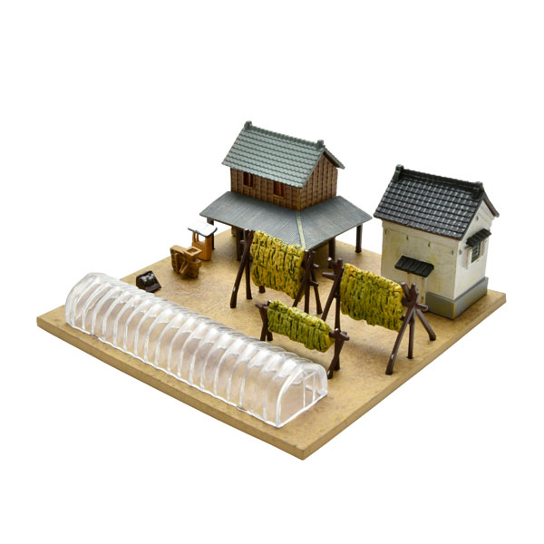 発売予定日2026年7月商品説明ジオラマづくりに欠かせない定番アイテムがリニューアル！農家を彩る小物！サイズ1/150(Nゲージサイズ)標準装備塗装済み・組み立てキット補足情報セット内容：精米小屋、蔵、はざかけ、ビニールハウス、小物本体サイ...