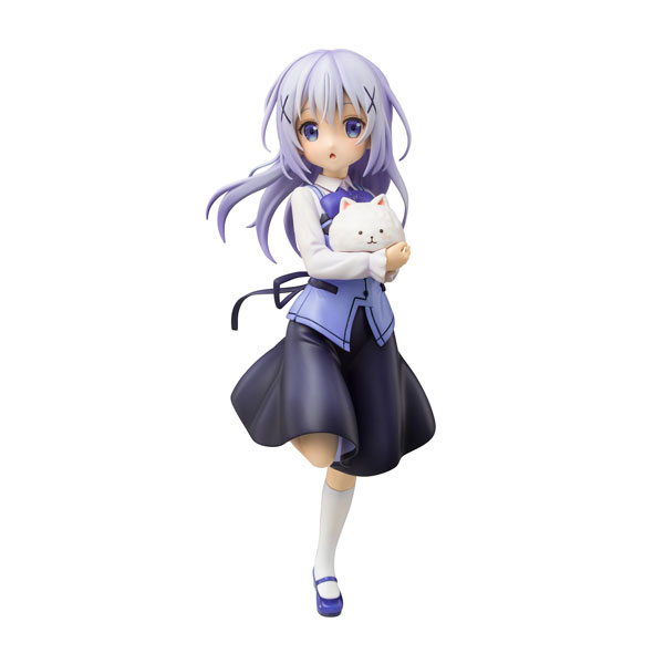 発売予定日発売中！メーカープラム登場作品ご注文はうさぎですか？？商品詳細『ご注文はうさぎですか？？』より、ラビットハウスの看板娘、チノをお店の制服で忠実に再現致しました。靴やソックスなどココアとは違う部分もポイントです。ふわりと広がる髪やス...
