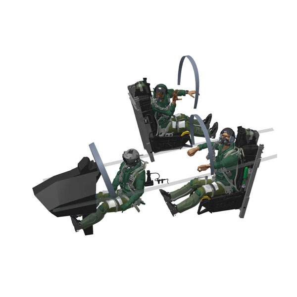 発売予定日2026年6月予定メーカーモデリンク登場作品---商品詳細空自アグレッサーパイロット3体セット(前席1種、後席2種)。空戦訓練時の姿勢を臨場感たっぷりに再現。ACESII座席はキャノピーブレーカーなど前後席の違いを再現。HUDフレ...