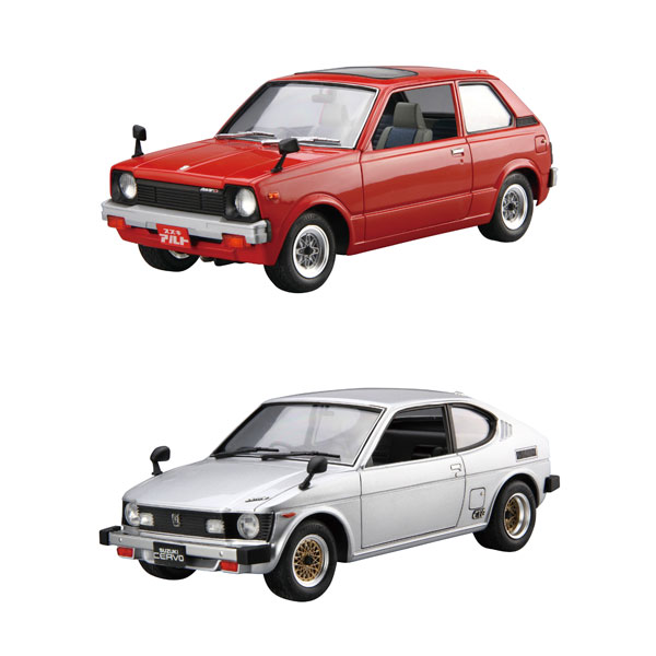 発売予定日2026年10月予定メーカーアオシマ登場作品---商品詳細時代を変えた革新車 アルト＆セルボ！！1/20スケールのアルトとセルボが2IN1の二台入りセット！！このキットひとつでSS30VアルトとSS20セルボが1台づつ出来上がると...