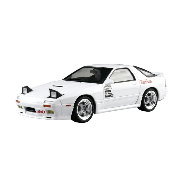 発売予定日2026年10月予定メーカーアオシマ登場作品---商品詳細トレノと戦ったFC3Sを再現！赤城の白い彗星こと高橋涼介が秋名山で拓海のハチロクとバトルした仕様のFC3S RX-7をプラモデルで商品化。新規の専用フロントバンパーが付属。...
