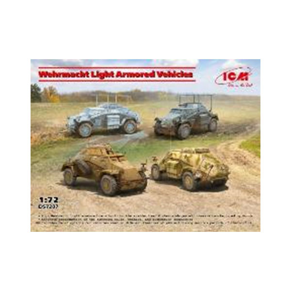 発売予定日2026年9月予定メーカーICM登場作品---商品詳細・ホルヒ社製の標準化されたアインハイツファールゲステルシャーシをベースにした、ドイツ国防軍の軽装甲車4両付属・各種デカールオプションを付属・部品数：220点原型製作---サイズ...