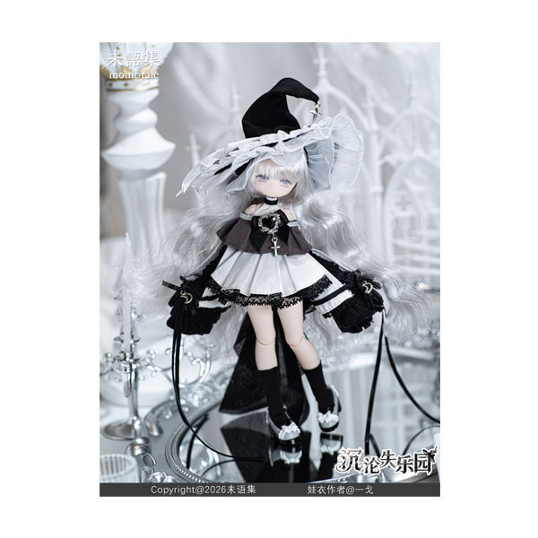 発売予定日2026年9月予定メーカーmomotale登場作品---商品詳細中国の新鋭ドールメーカー、momotale社のノンスケールMJD(メカニカルジョイントドール)、「沈淪の失楽園」が登場！植毛仕様のヘアは自由にスタイリングが可能で、細...