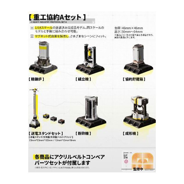 発売予定日2026年12月予定メーカー星環重工登場作品アークナイツ：エンドフィールド商品詳細3Dリアルタイム戦略RPG『アークナイツ：エンドフィールド』より、集成工業シリーズ「重工協約Aセット」が登場！1/64スケールの塗装済み組み立てモデ...