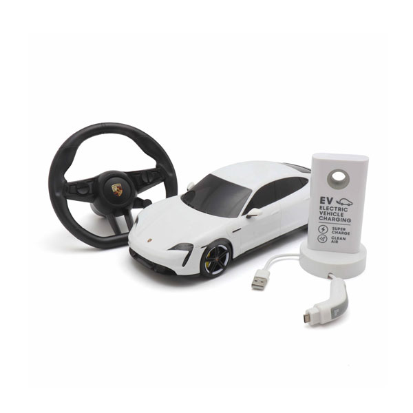 発売予定日2026年8月予定メーカー京商登場作品---商品詳細人気のポルシェ タイカン ターボS「リアルドライブ」がリニューアルして2色展開！ハンドル型送信機を採用し、前後左右の操作が可能。ハンドルを握り、まるで本物のポルシェを操作している...