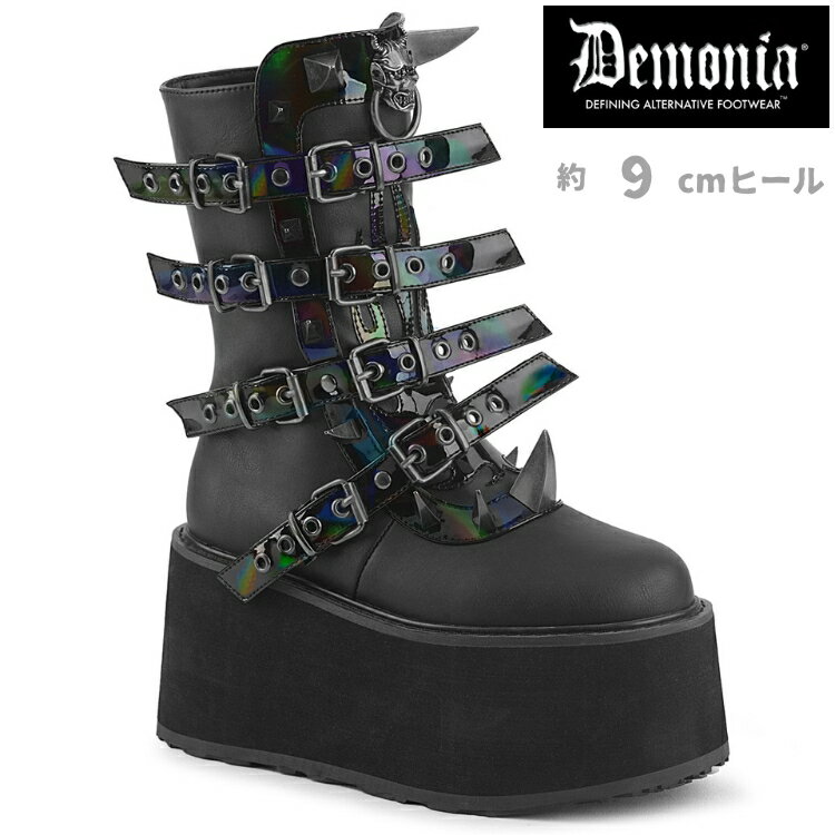 スペック ブランド Pleaser(プリーザー) レーベル Demonia(デモニア) スタイル名 DAMNED-156 型番 DAM156/BVL 製造 デザイン：USA/製造：中国 ヒール高 約__cm 厚底高 約9cm 参考寸法 ふく...