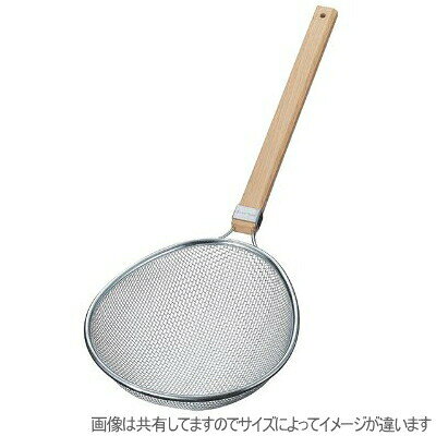 プロすいのう 小判型 木柄 中 ステンレス●中●220×190×250●※使用金網:φ0.53×6.5メッシュ●※スイノーはなくなり次第、やじ無タイプに仕様変更になります。プロすいのう　小判型　木柄　中　ステンレス●中●220×190×25...