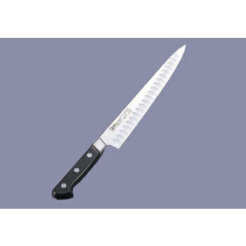筋引サーモン24cm UX10スウェーデン鋼ミソノ(No.728)●刃渡寸法:24cm●庖丁は両刃、右仕様となります。●※刀身の表にも裏にもシャープな凹加工●ミソノUX10シリーズ●スウェーデン特殊鋼の最高峰、高純度ピュアステンレス鋼使用の...