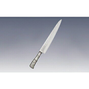 筋引 24cm TKT-1113 響十 竹シリーズ●刃渡寸法:24cm●庖丁は両刃、右仕様となります。●材質:ダマスカス鋼鍛造●竹シリーズ●ダマスカス鋼の由来:ダマスカス鋼は、インド産のウーツ鋼を使用し、シリアのダマスカスで刀剣などに鍛造さ...