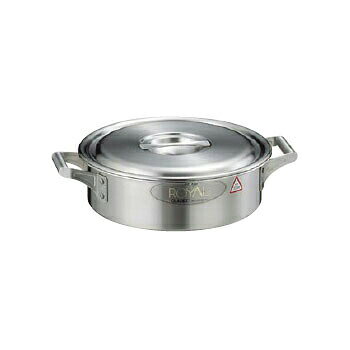 外輪鍋 XSD－330 33cm ロイヤル●33cm●容量:9.5L(リットル)●内寸:φ330×H110●板厚:1.5mm●200V電磁調理器は非常にパワーがある為、鍋の変形防止,安全面からボリュームは中以下で、鍋の状態、内部の温度には細...