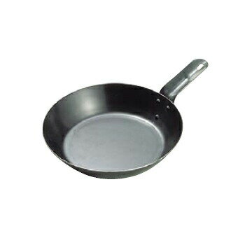 フライパン 24cm オーブンレンジ用 鉄製●24cm●内寸:φ240×柄の長さ120×H46●板厚:2.0mm