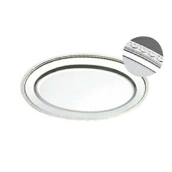 小判皿 10インチ さざ波 18－8 IKD●10インチ●外寸:265×180