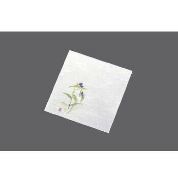 ニュー四季懐紙 NS-21 4寸 (100枚入) つゆ草●120×120(100枚入)●つゆ草(7月～8月)●盛もり彩さいシリーズ●四季折々の時節に合った心づかいをぜひどうぞ。おいしさ安全、料理にやさしい。表面にラミネート加工してありますの...