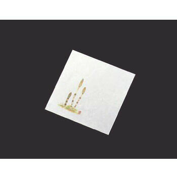 ニュー四季懐紙 NS-5 5寸 (100枚入) つくし●150×150(100枚入)●つくし (2月～4月)●盛もり彩さいシリーズ●四季折々の時節に合った心づかいをぜひどうぞ。おいしさ安全、料理にやさしい。表面にラミネート加工してありますの...