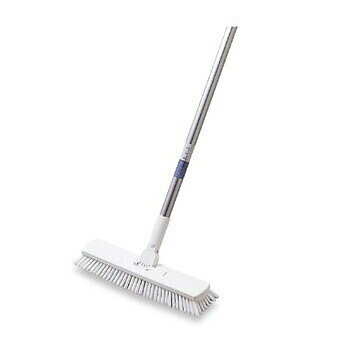EFフラットブラシ20 CL-745-020●20cm●全長:200×1324●材質:頭,ブラシ/ポリプロピレン、柄/アルミパイプ●柄が自在に動くので、細い隙間には縦方向に、低い場所には柄を寝かせてフラットに使えます。