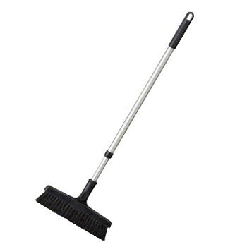 プロテック ツインブルロン TF-N●カラー:黒●230×全長(670～1035)●重量:約230g●材質:ハンドル/アルミパイプ、ヘッド,コーム/PP、毛/両サイド40mmPP,中央150mmPP,PET馬毛除電材入り●両サイドの固い毛に...