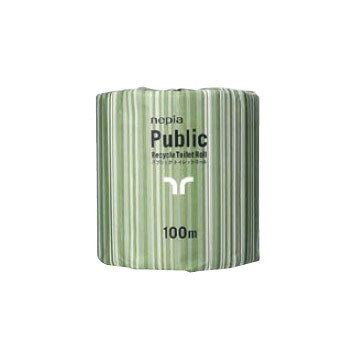 トイレットペーパー 100mシングル(80ヶ入) パブリック●80ヶ入●114mm×100m巻●材質:再生紙100%