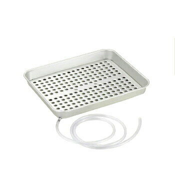 水切盆 中 ウォーターグラストレー アルマイト●中●430×340×H40●※パイプの全長1.5m