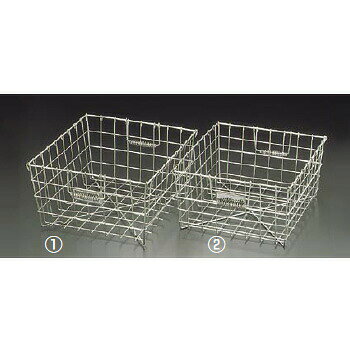 食器カゴ B-2 中 B型 18-8 EBM●中●外寸:395×360×H205●※1マス約43×38mm目です。●この商品は商品画像の(2)です。