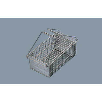 消毒カゴ スプーン用 大(210×120×80)18-8●大●外寸:210×120×80