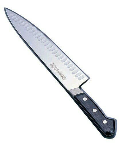 メーカー品番563サイズ(cm)24全長(mm)370質量(g)225背厚(mm)2.2品質、切れ味、フォルム。三位一体のミソノステンレスモリブデン鋼。モリブデンとバナジウムの入ったハイカーボンの高級ステンレス・モリブデン鋼を使用し、ハイレ...