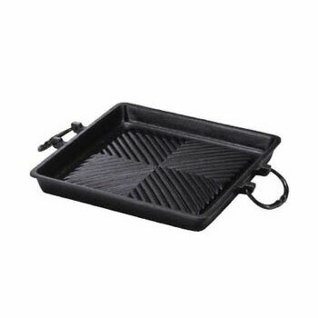 鉄焼肉プレート 角型 アサヒ●内寸:270×270●200V電磁調理器は非常にパワーがある為、鍋の変形防止,安全面からボリュームは中以下で、鍋の状態、内部の温度には細心の注意をお願いします。