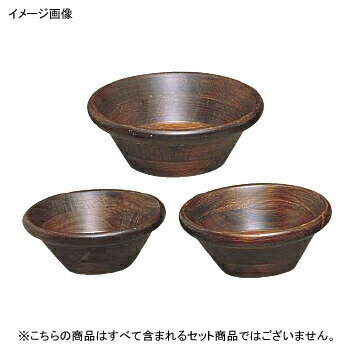 サラダボール SB-175B SB型 ブラウン ラバーウッド●カラー:ブラウン●内径:φ175×H65●ラバーウッド