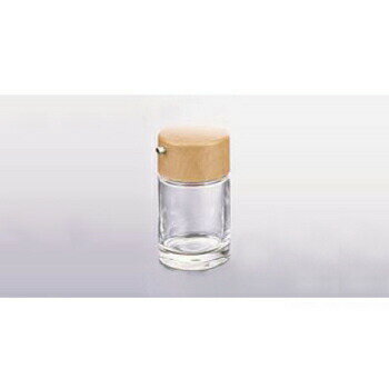 ●大●容量:140cc●65×60×H108●材質:本体/ガラス、キャップ/樹脂(木目調)