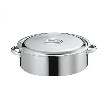 外輪鍋 手付 60cm 18-8 EBM●60cm●容量:54L(リットル)●深さ:190●板厚:1.2●パイプハンドルで持ちやすい●27cm以上には握り易くたいへん丈夫なパイプハンドルを採用。スポット溶接さらにアルゴン溶接で本体へ取り付け...