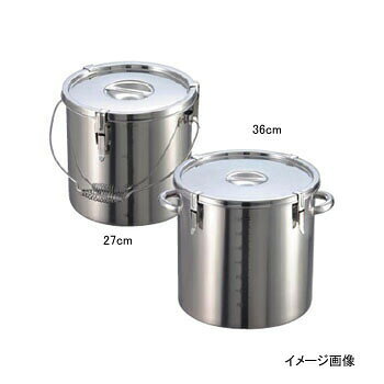 パッキン寸胴鍋 吊付 24cm 目盛付 18-8 EBM●24cm●容量:10L(リットル)●φ240×H240●取手:吊付●フック:3●板厚:0.7●シリコンゴムパッキンを使用しております。●便利な目盛付●邪魔にならない引掛付●外しやすい...