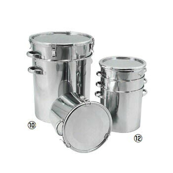 密閉容器 TP-CTH 27cm テーパー付 両手付 18-8●27cm●容量:15L(リットル)●上内径270×下内径260×高さ275●手付●板厚:0.8●スタッキング,ネスキング可能。●薬品に使用される場合の特殊パッキンもあります。●...